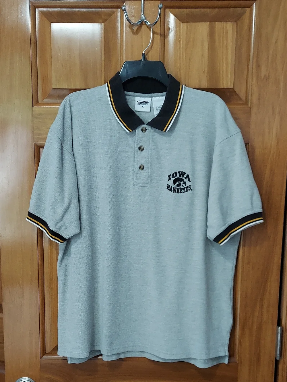 Pro Edge | Shirts | Pro Edge Gray Polo With Black And Yellow Trim Iowa ...